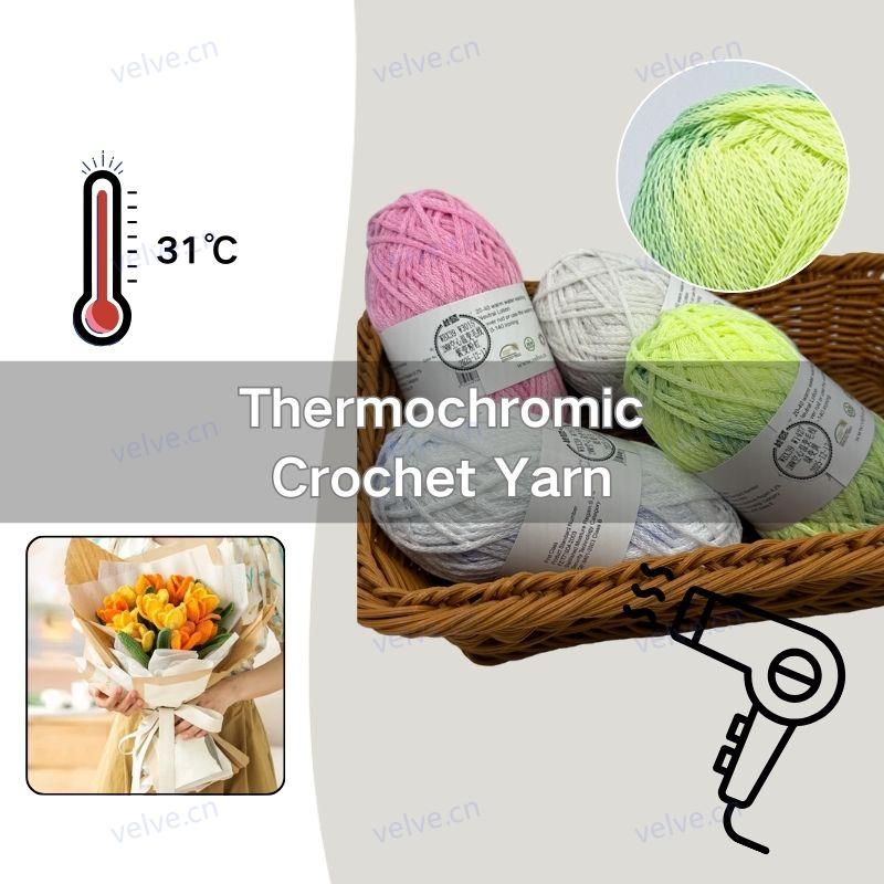 Thermochromic Hollow Crochet Yarn – Velve