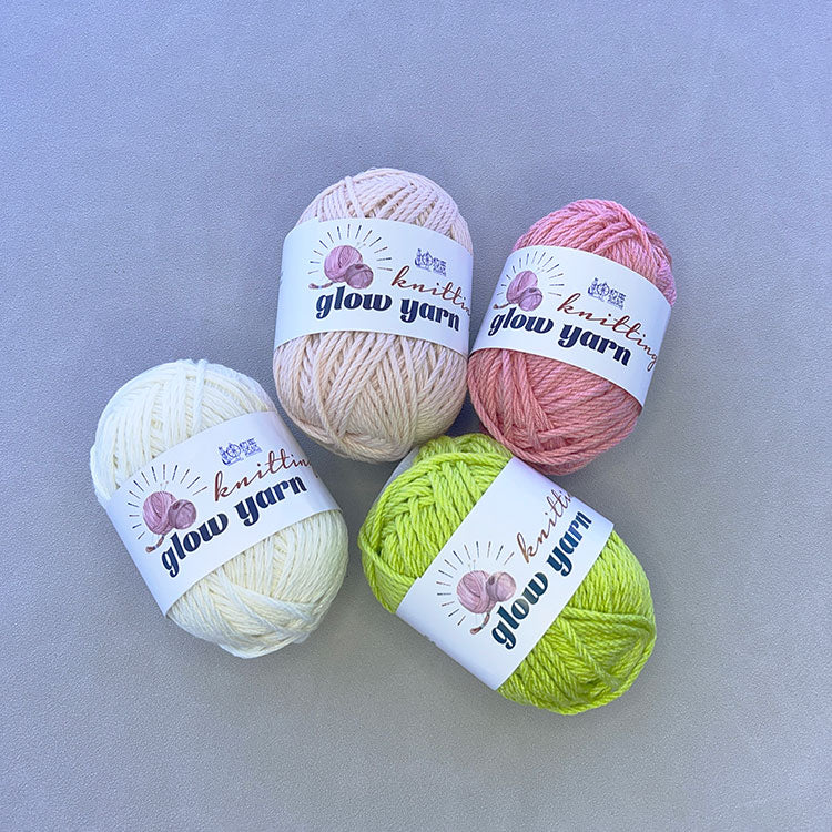 100% Wool Hand Knitting Glow in the Dark fluorescent Yarn – Velve